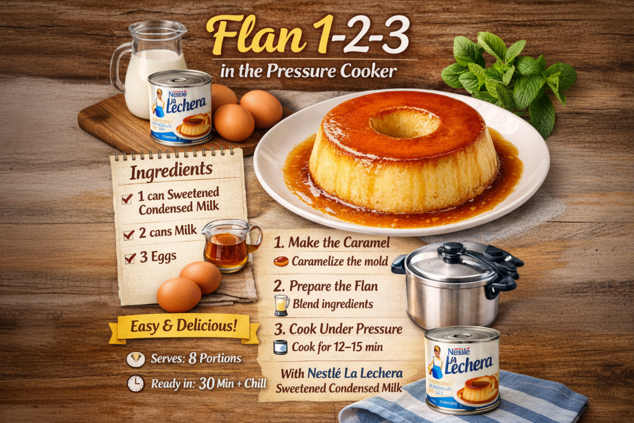 Flan 1-2-3 in the Pressure Cooker – Brazilian Centre